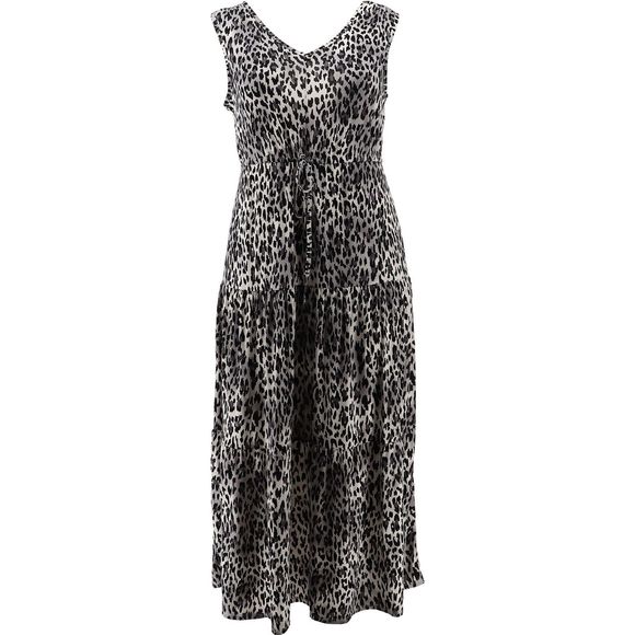 Nina Leonard | Dresses | Nina Leonard Miracle Matte Jersey Tiered Maxi ...